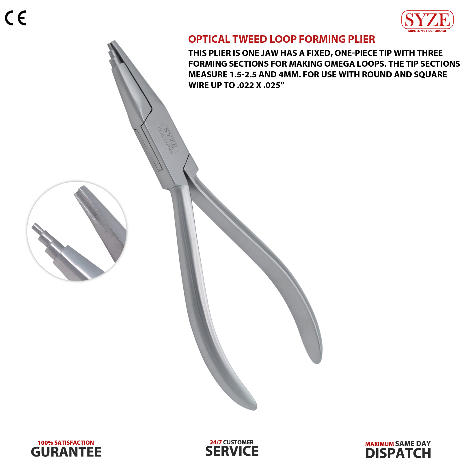 Optical Tweed Loop Forming Plier - Syze UK LTD